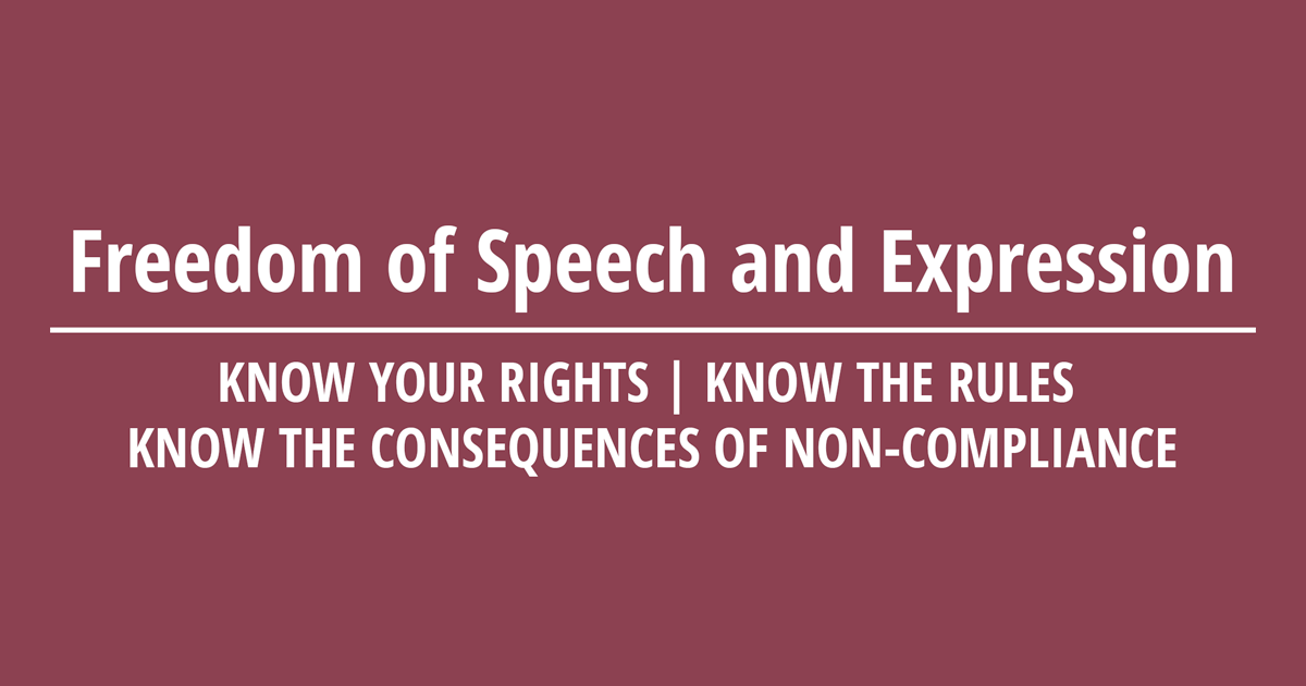 Freedom of Speech and Expression | Florida State University